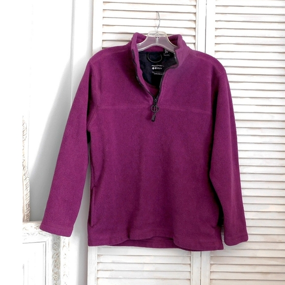 Prospirit | Sweaters | Prospirit Wmns Purple Fleece 4 Zip Pullover ...